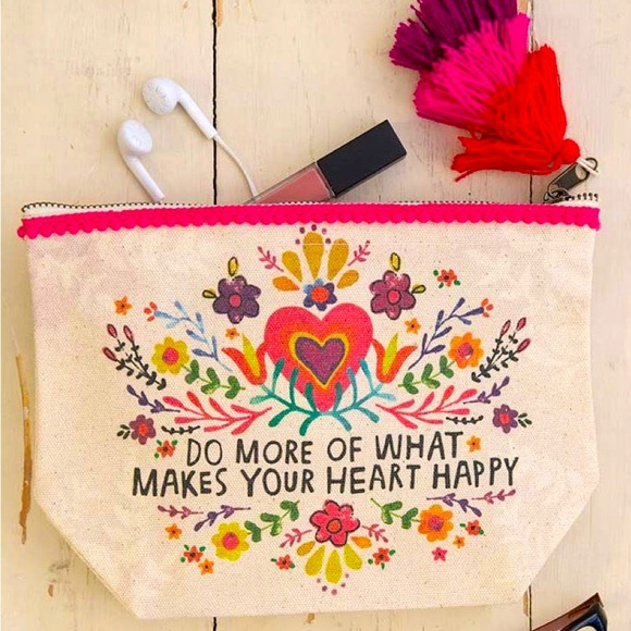 NATURAL LIFE | Bags | Natural Life Bright Colorful Floral Canvas Zip ...